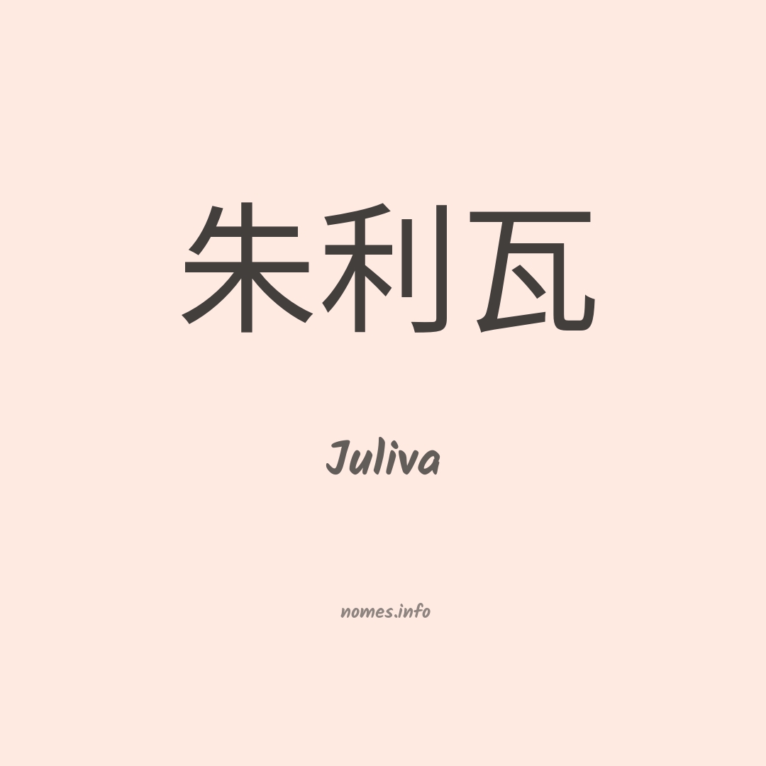 Significado do nome Juliva