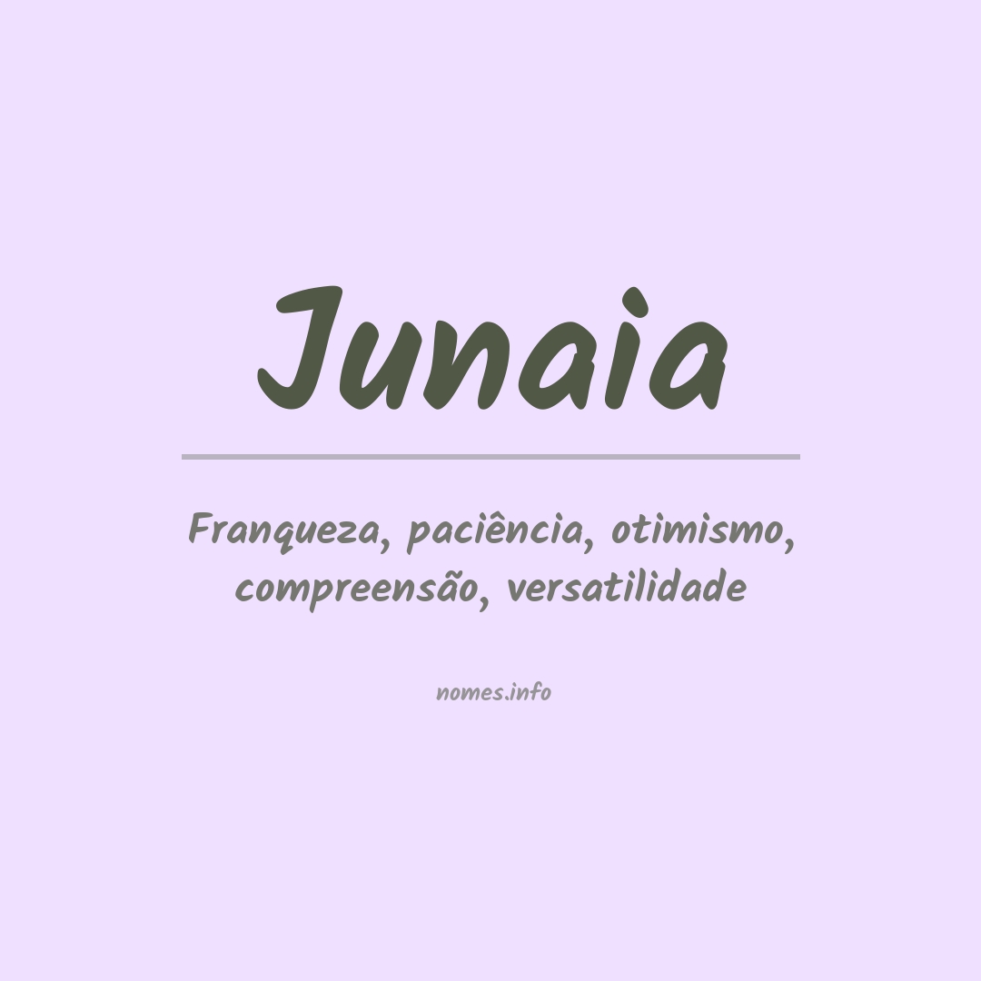 Significado do nome Junaia