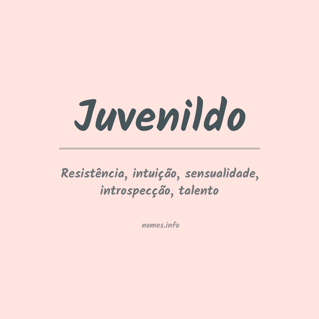 Significado do nome Juvenildo