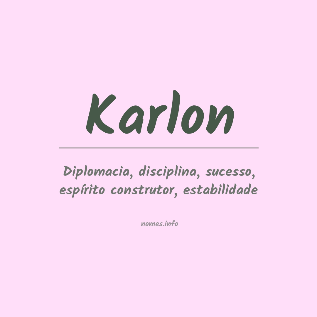 Significado do nome Karlon
