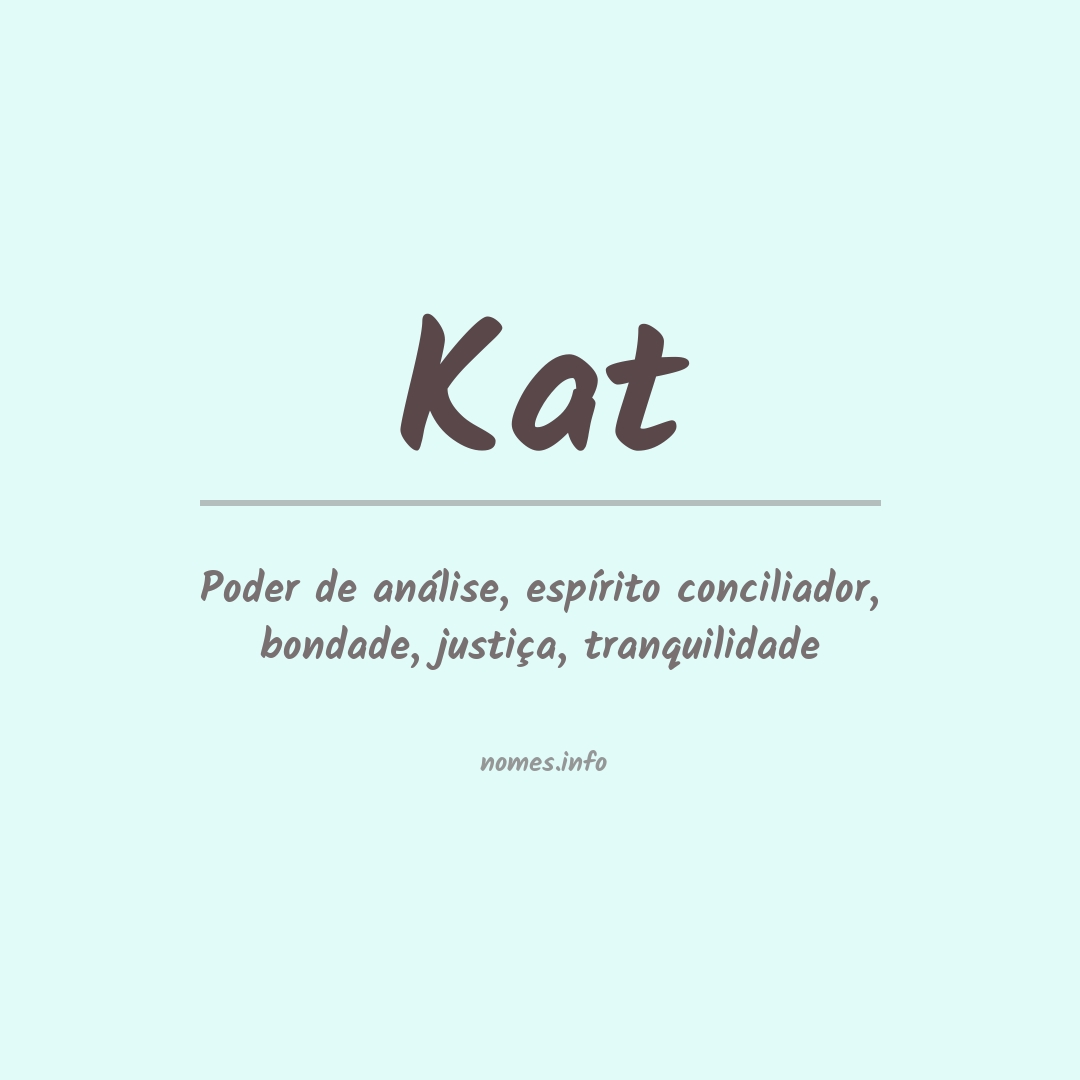 Significado do nome Kat