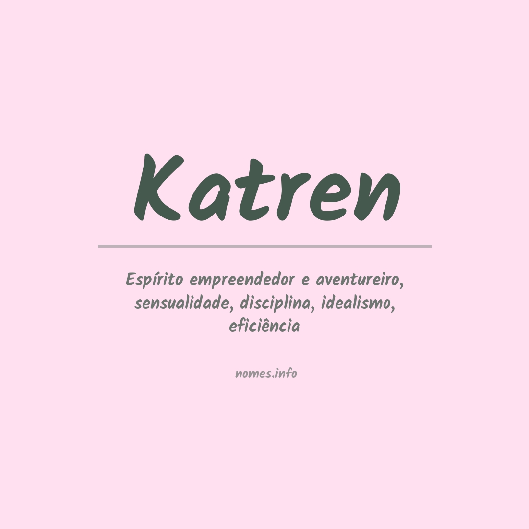 Significado do nome Katren