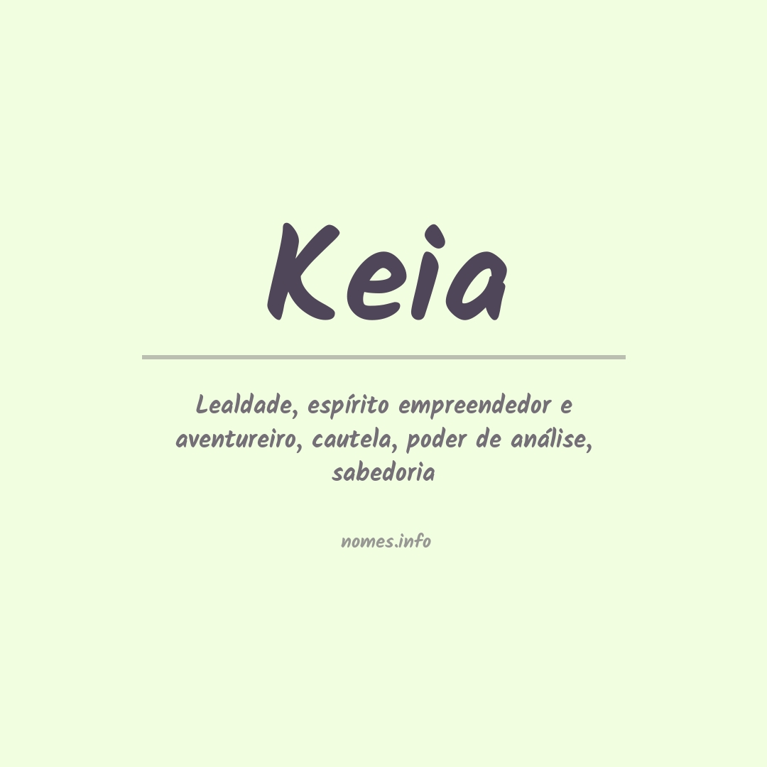 Significado do nome Keia