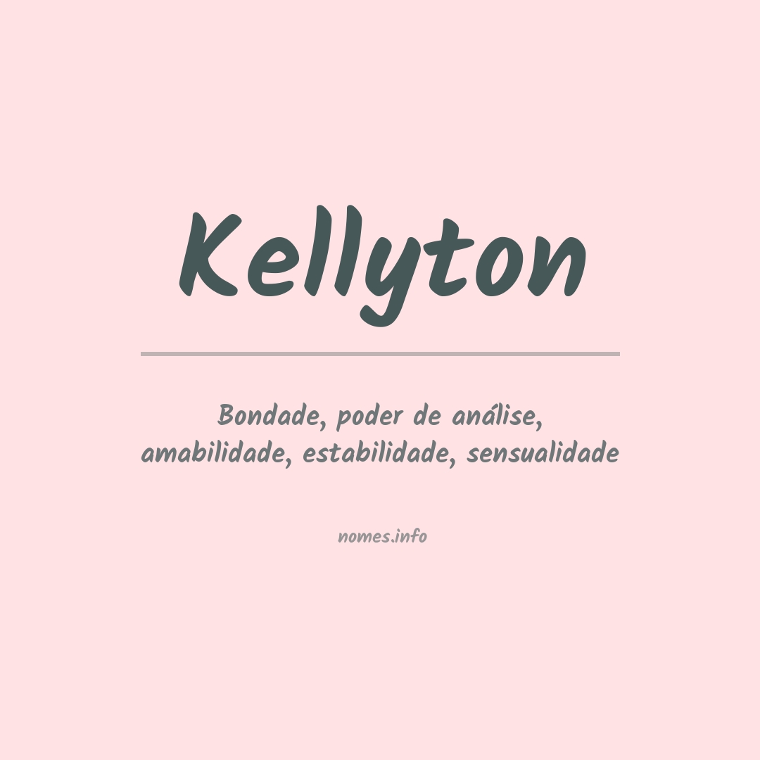 Significado do nome Kellyton