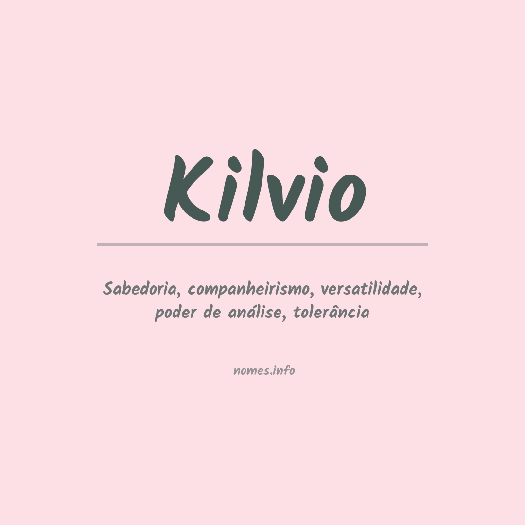 Significado do nome Kilvio