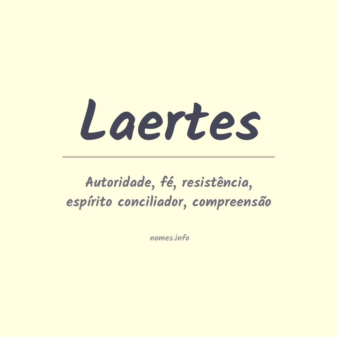 Significado do nome Laertes