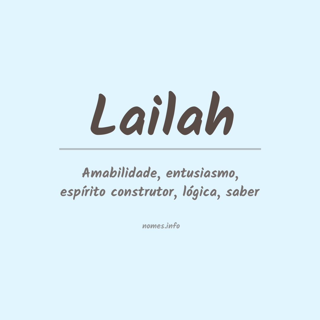 Significado do nome Lailah