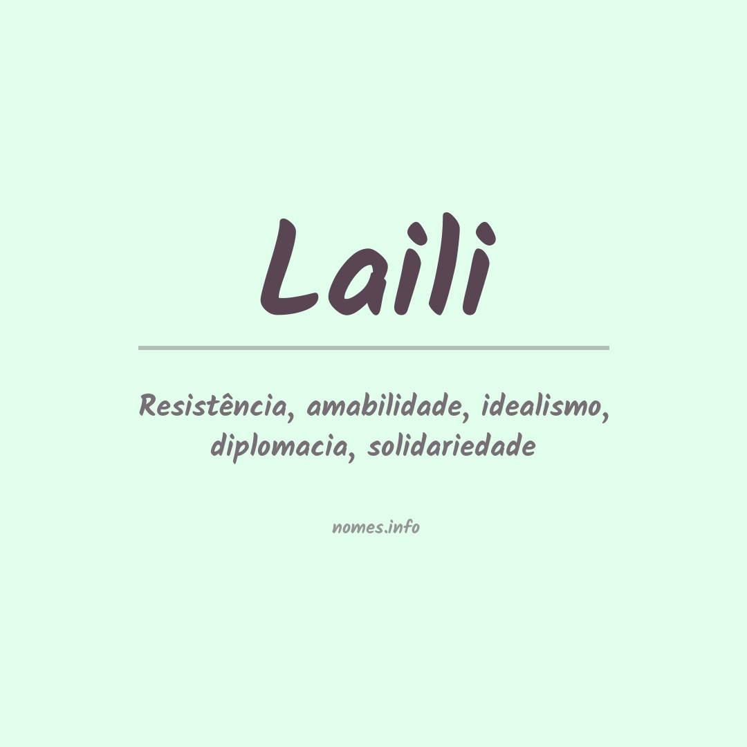 Significado do nome Laili