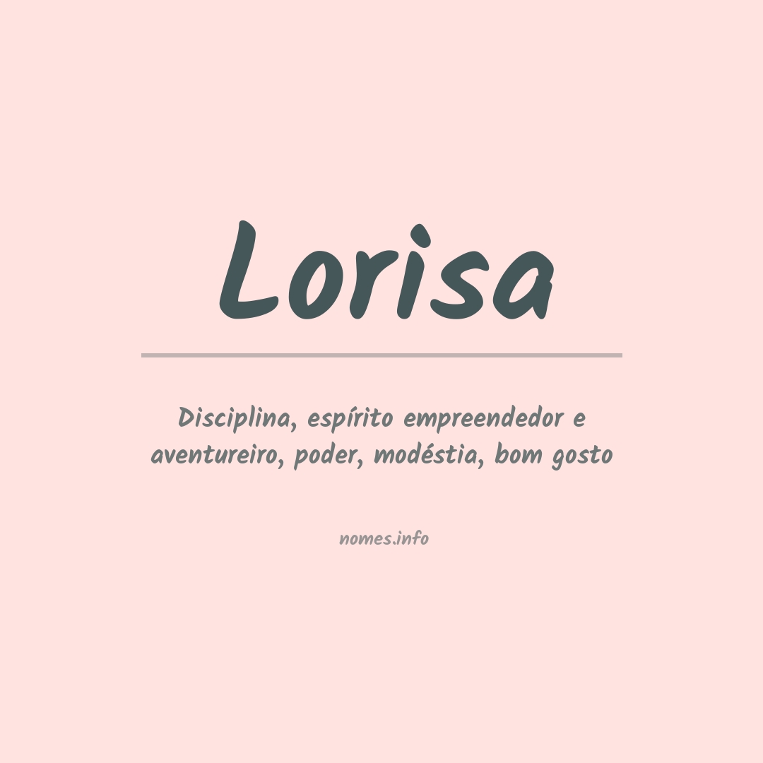 Significado do nome Lorisa
