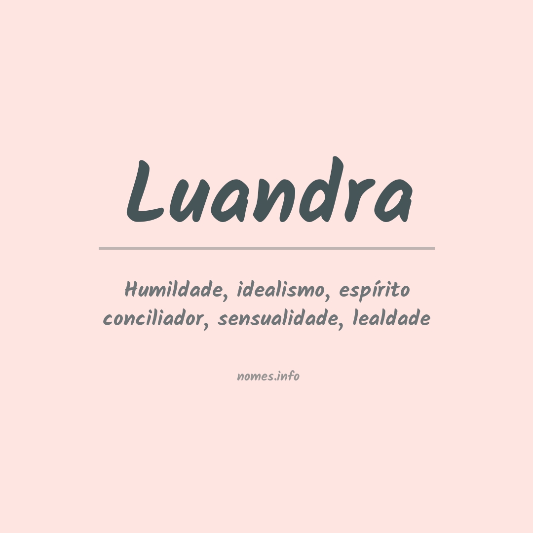 Significado do nome Luandra