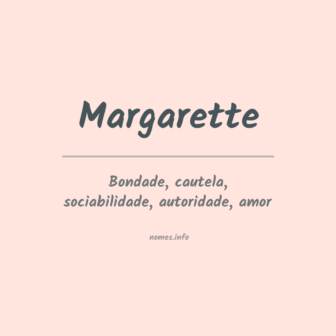 Significado do nome Margarette