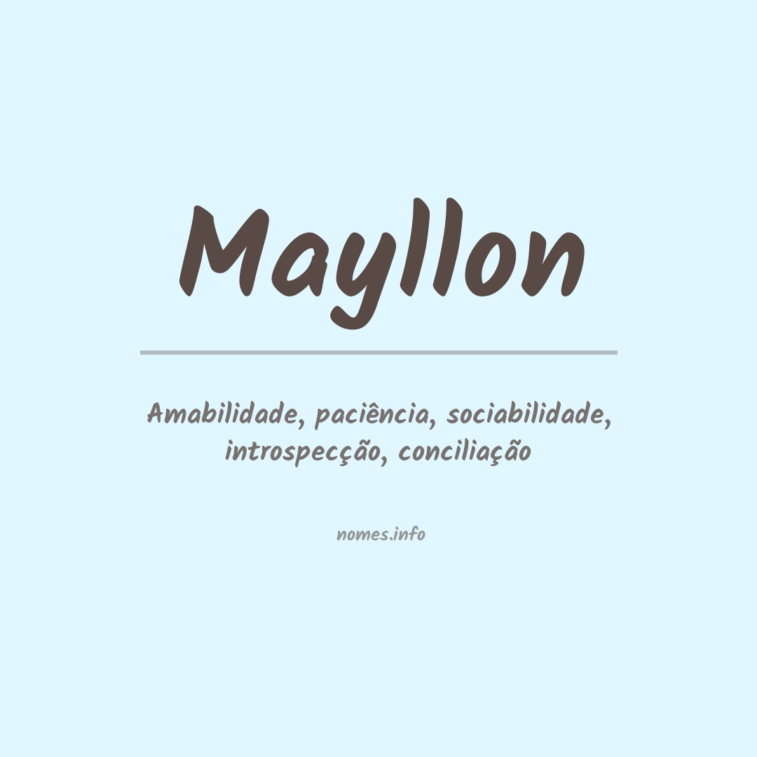 Significado do nome Mayllon