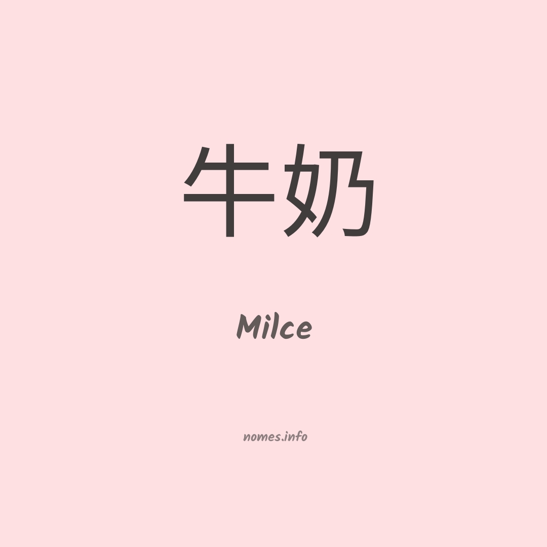 Significado do nome Milce