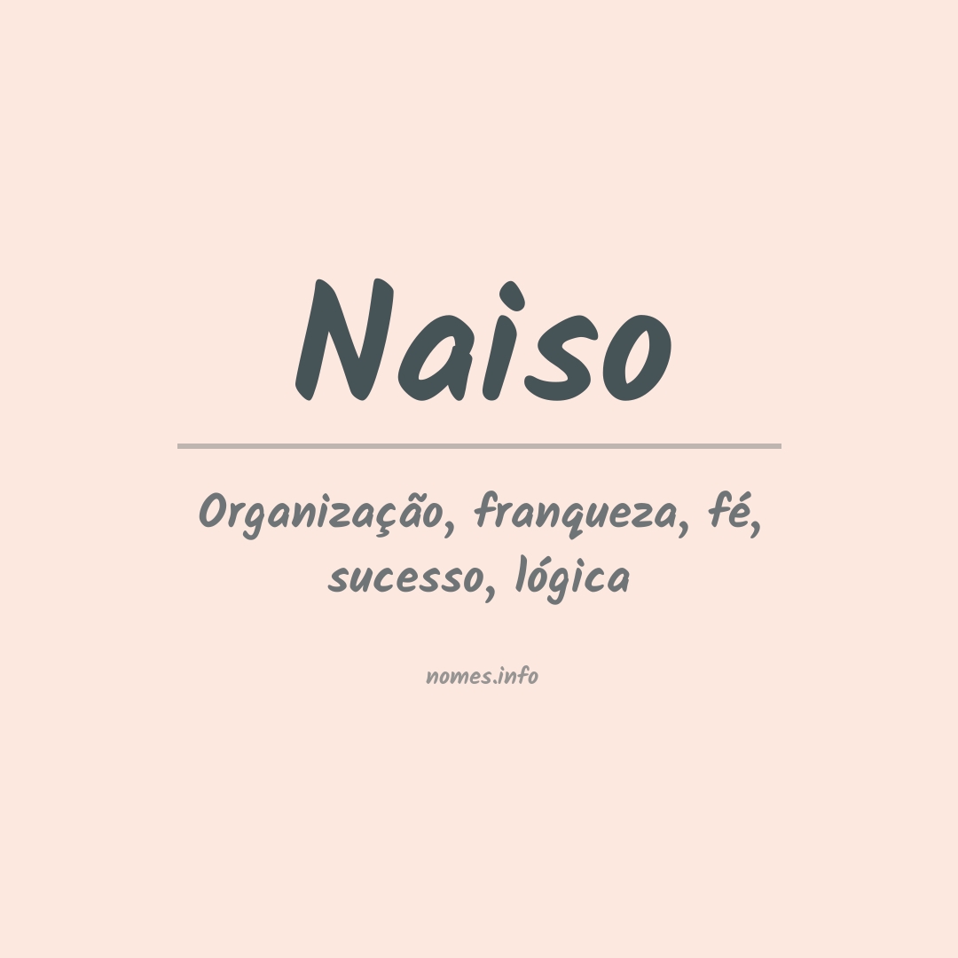 Significado do nome Naiso