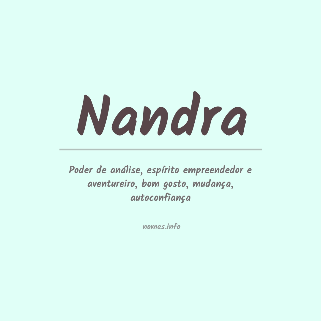 Significado do nome Nandra