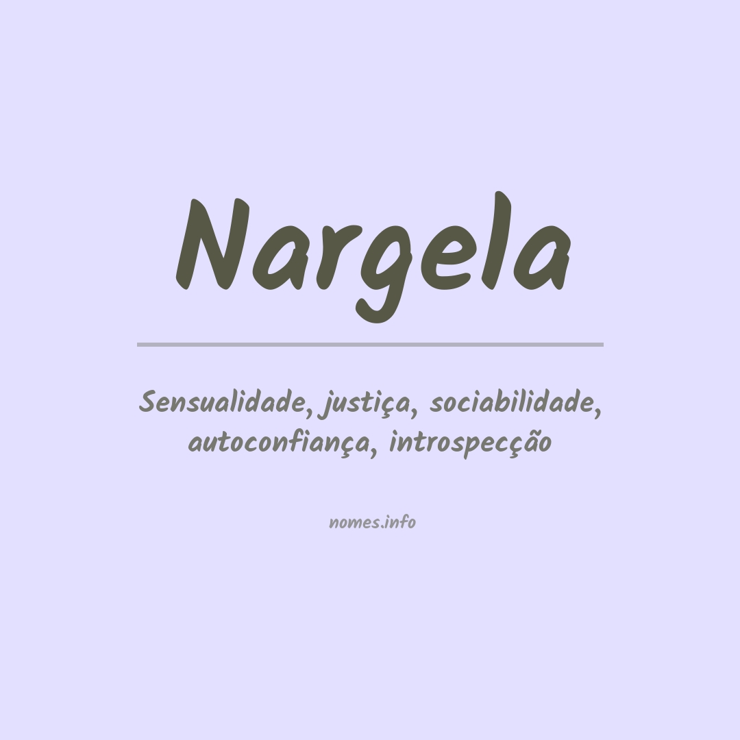 Significado do nome Nargela