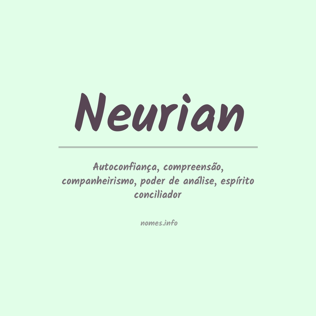 Significado do nome Neurian