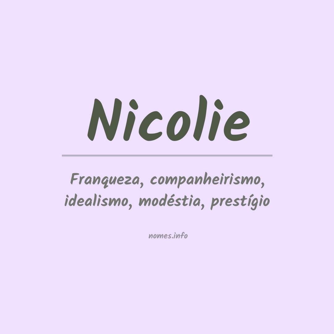 Significado do nome Nicolie