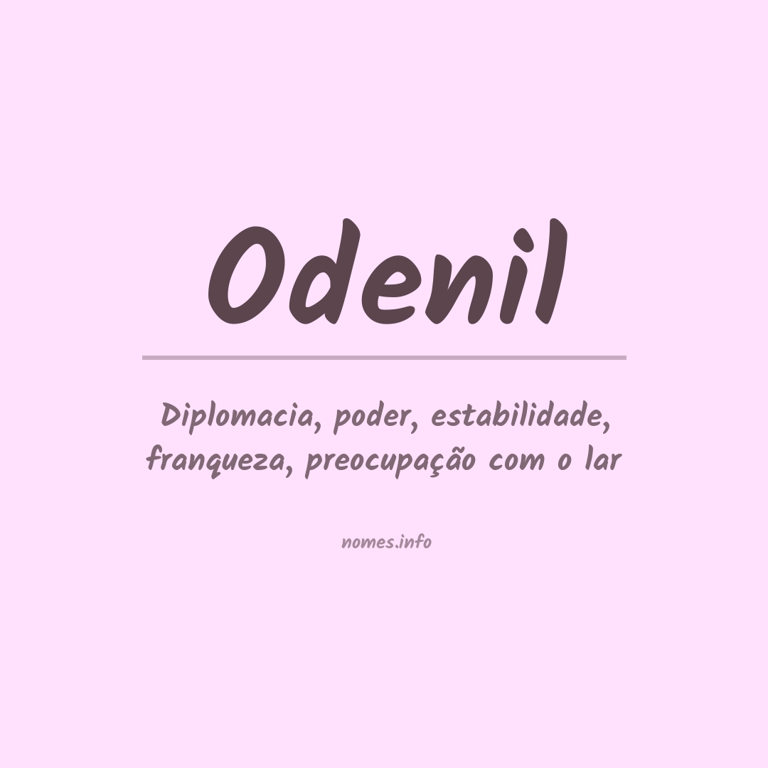 Significado do nome Odenil