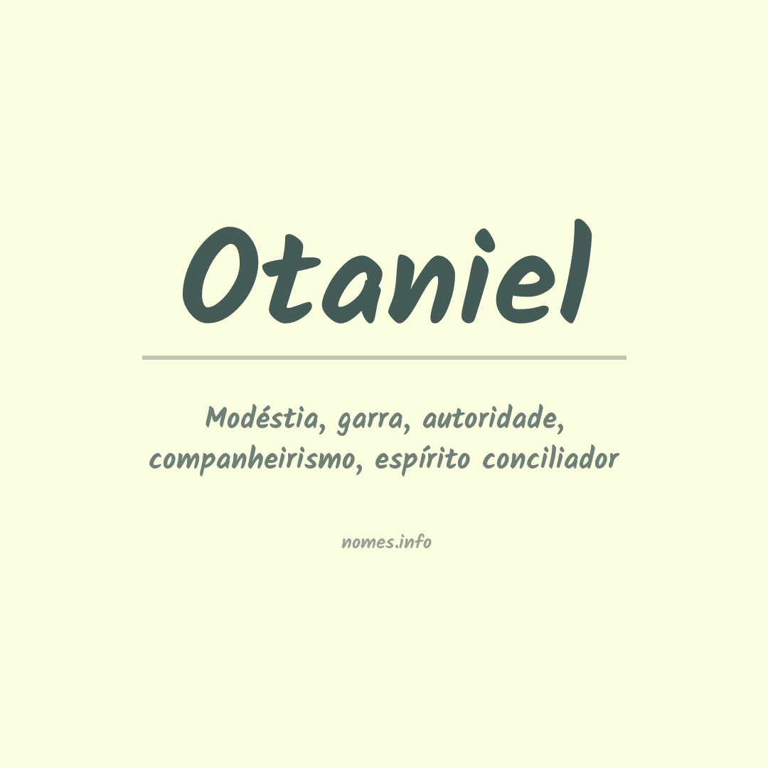 Significado do nome Otaniel