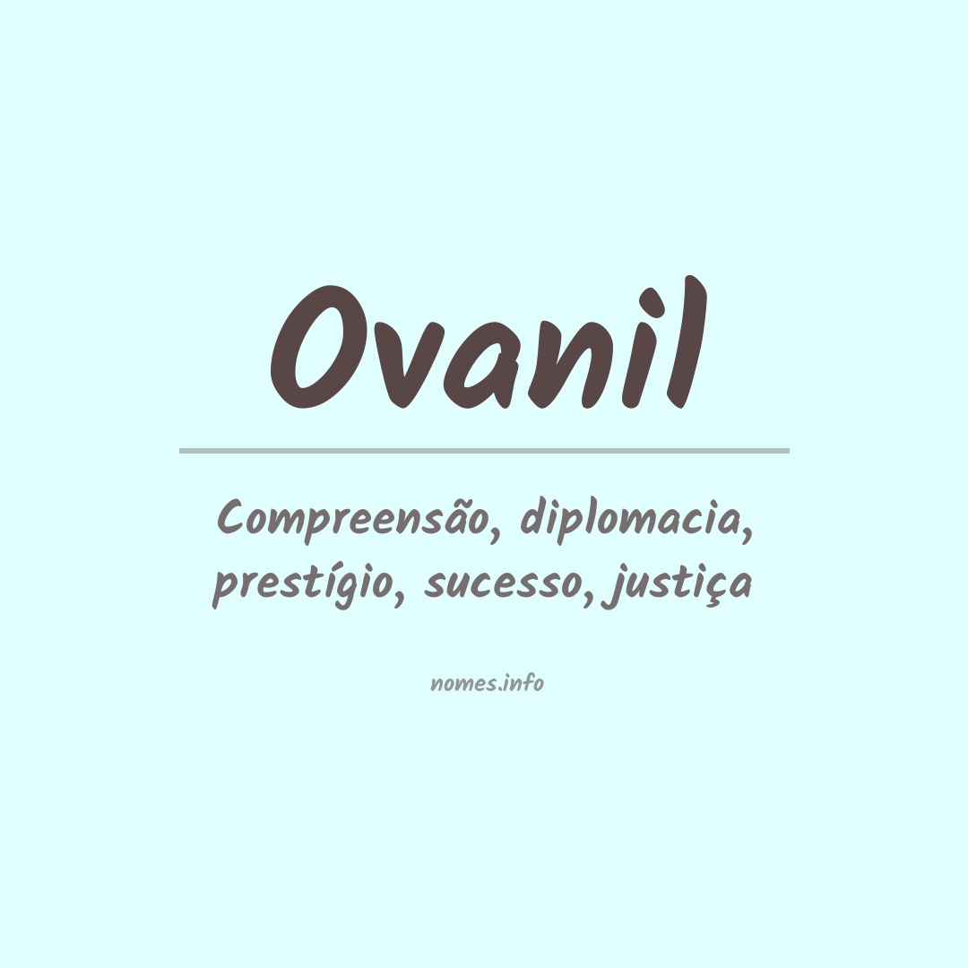 Significado do nome Ovanil
