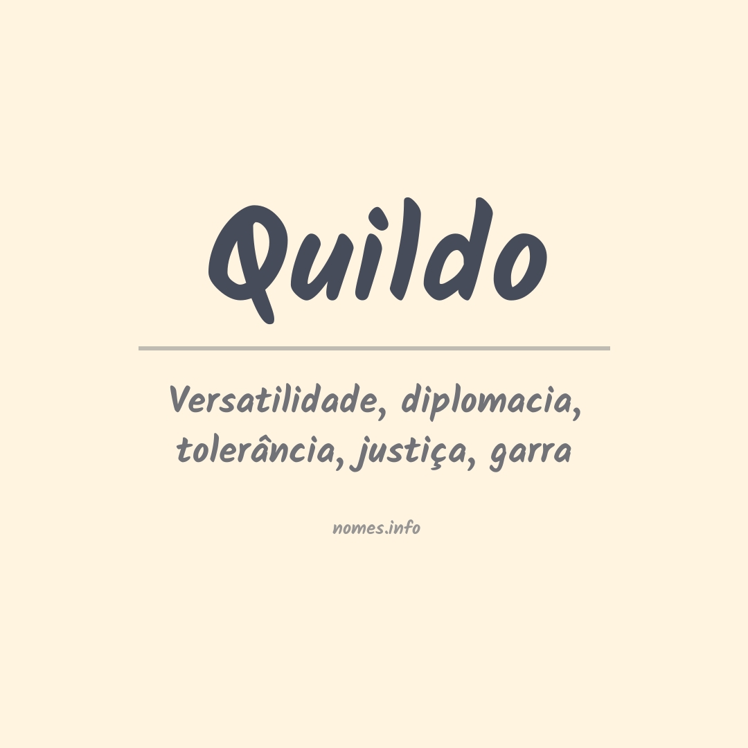 Significado do nome Quildo