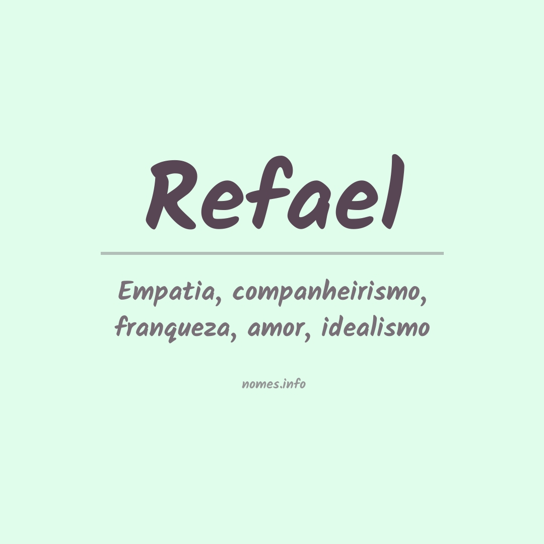 Significado do nome Refael