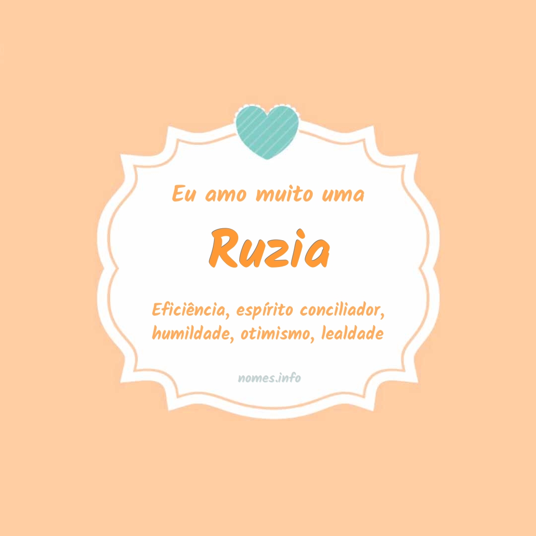 Significado do nome Ruzia