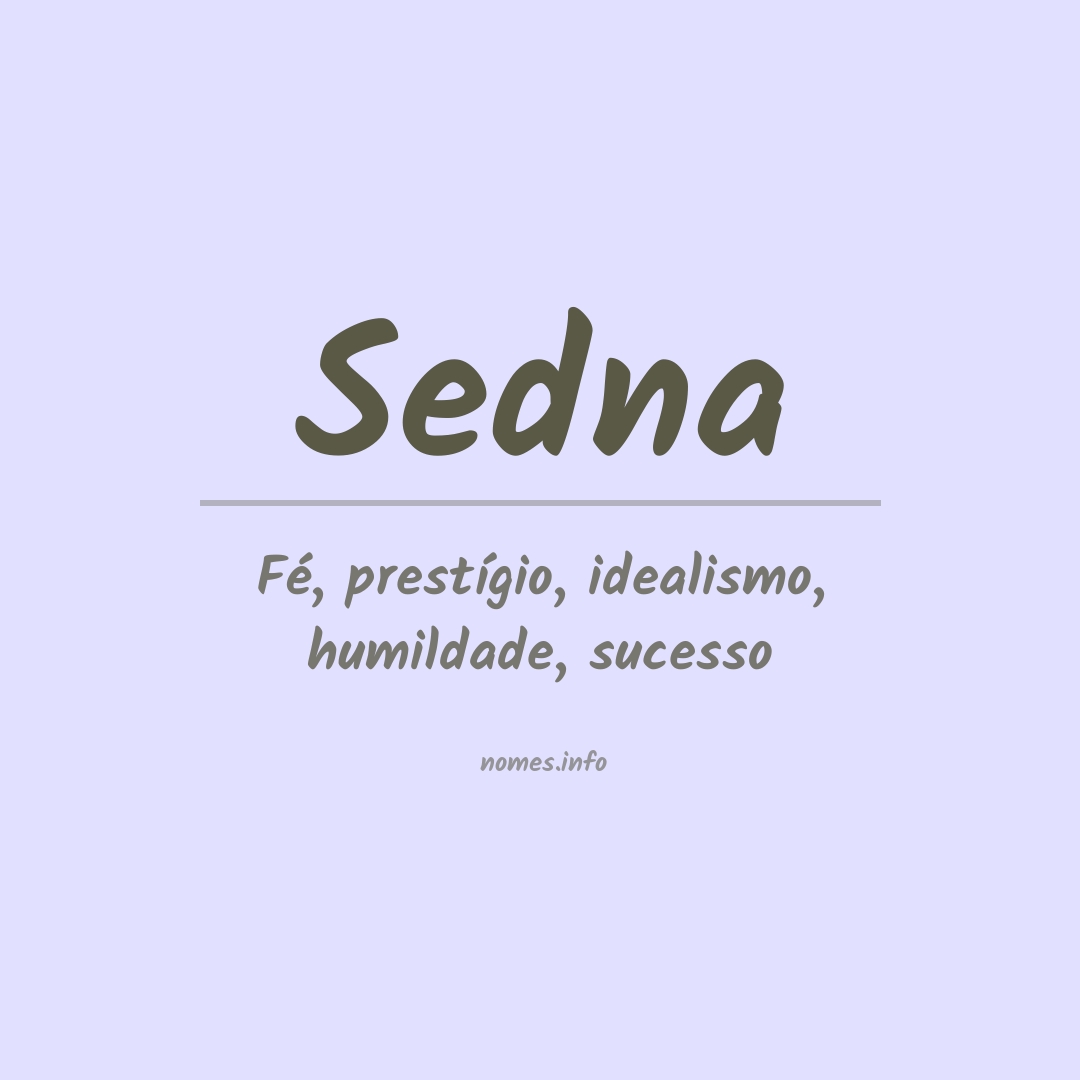 Significado do nome Sedna