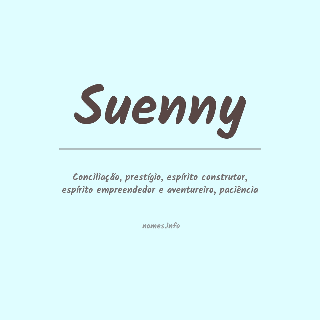 Significado do nome Suenny