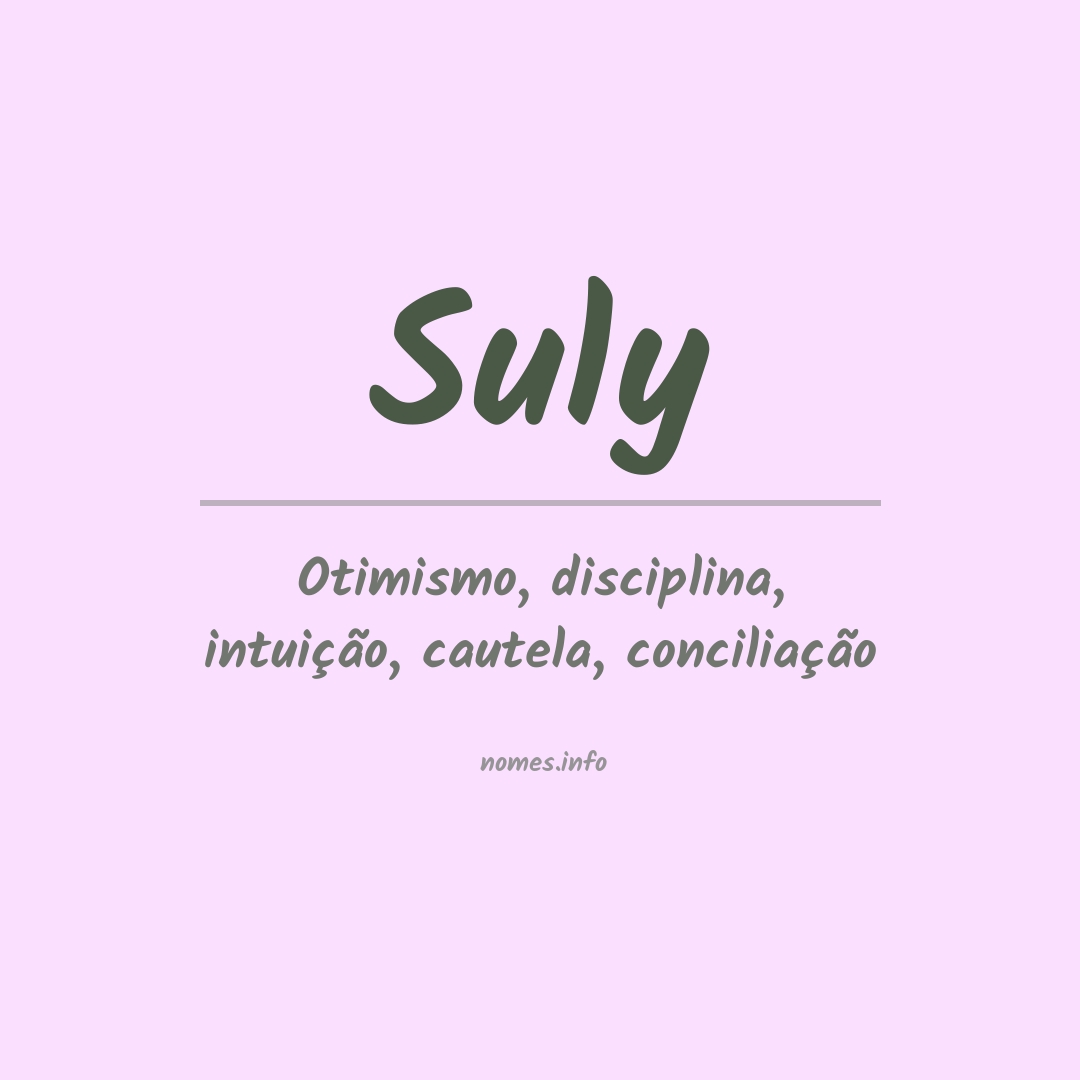 Significado do nome Suly