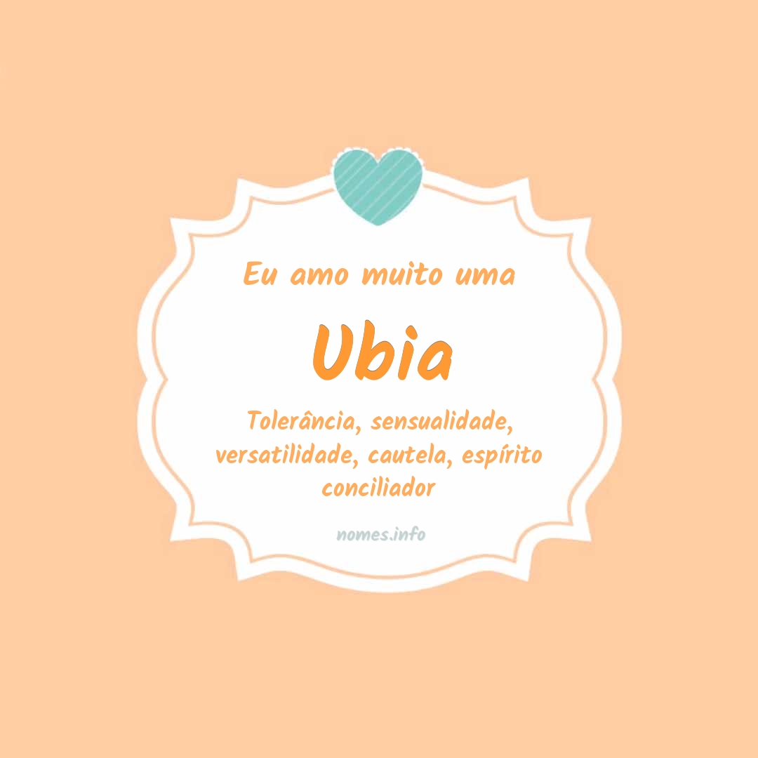 Significado do nome Ubia