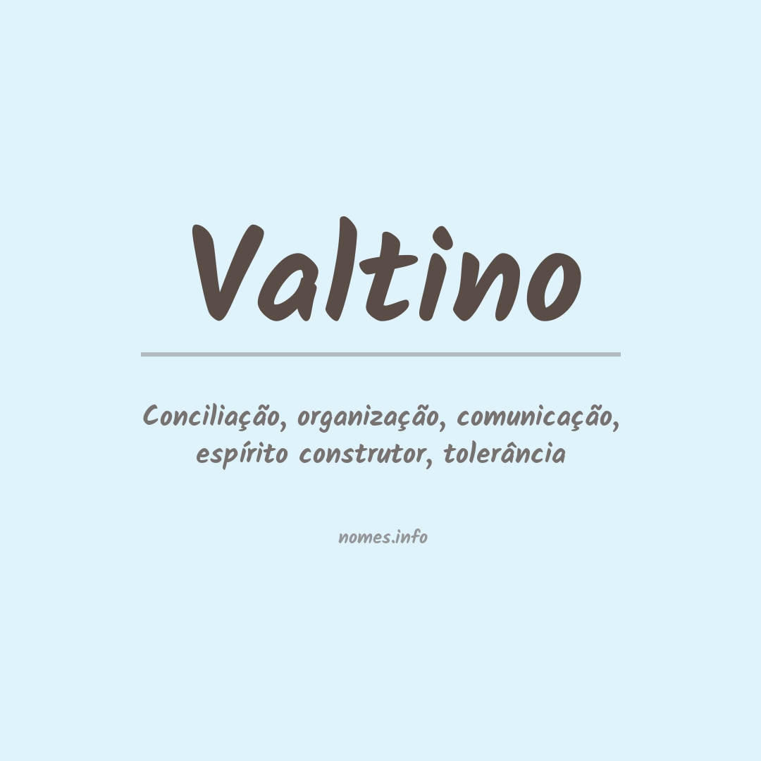 Significado do nome Valtino