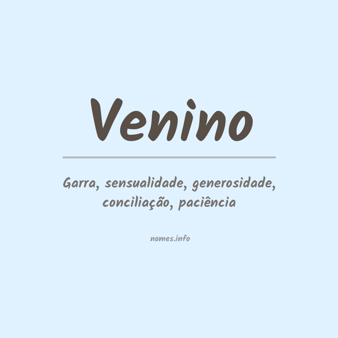Significado do nome Venino
