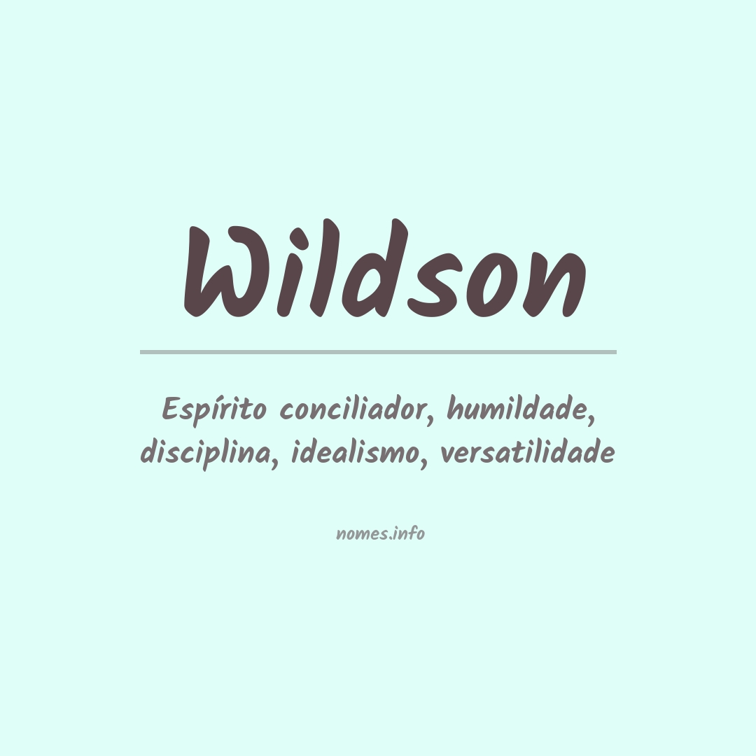 Significado do nome Wildson